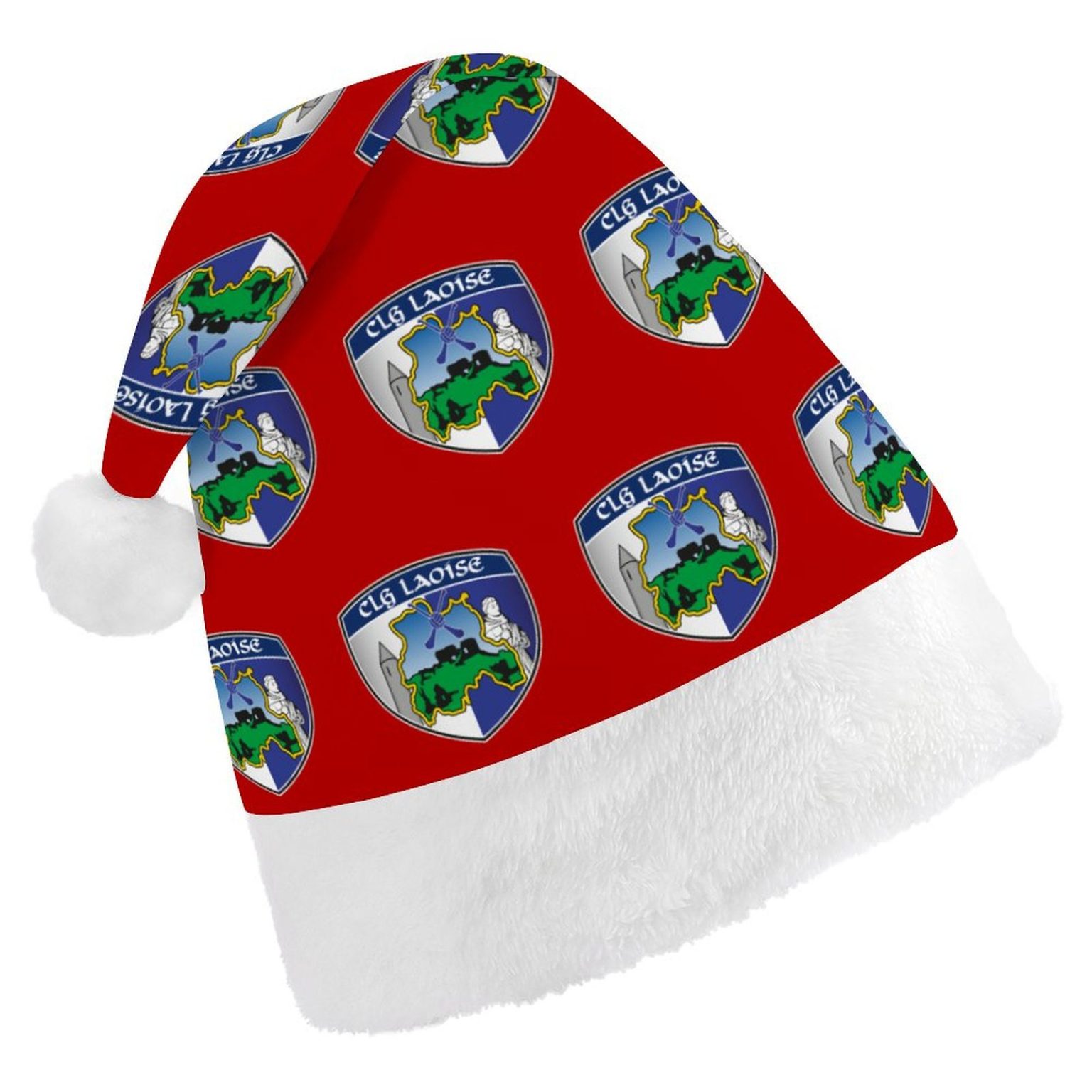 Laois GAA Irish Christmas Hat – County Crest Santa Hat