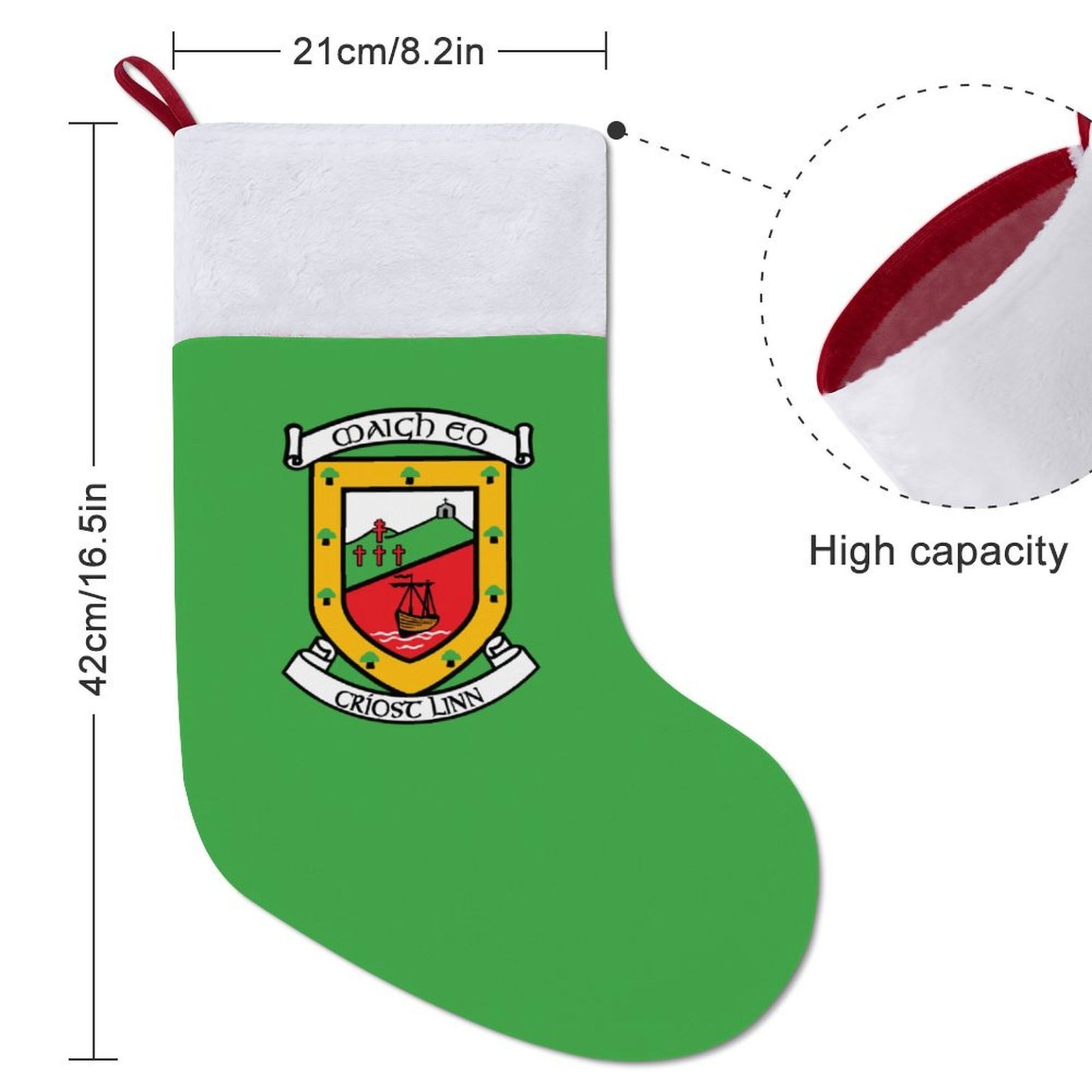 Mayo GAA Irish Christmas Socks