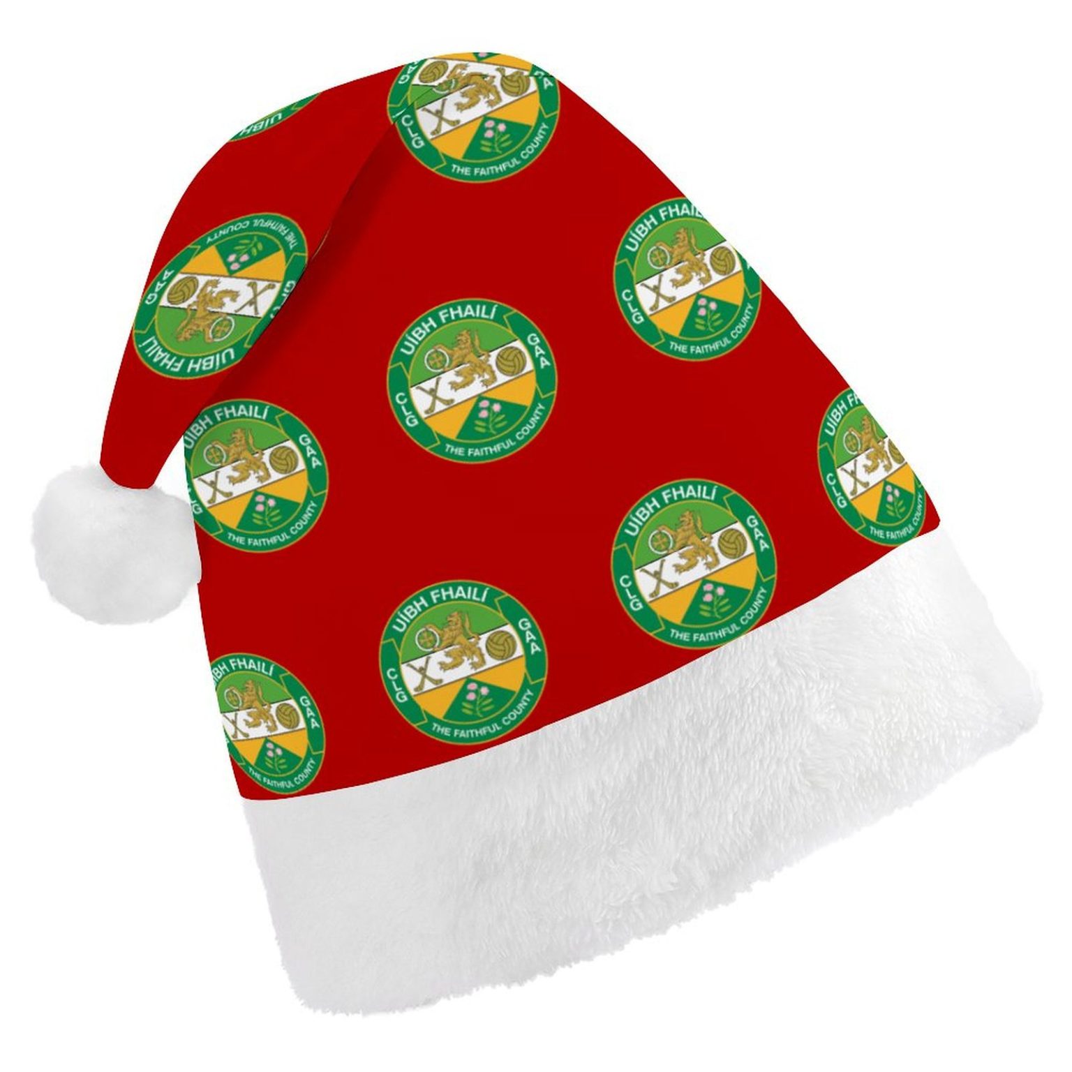 Offaly GAA Irish Christmas Hat – County Crest Santa Hat